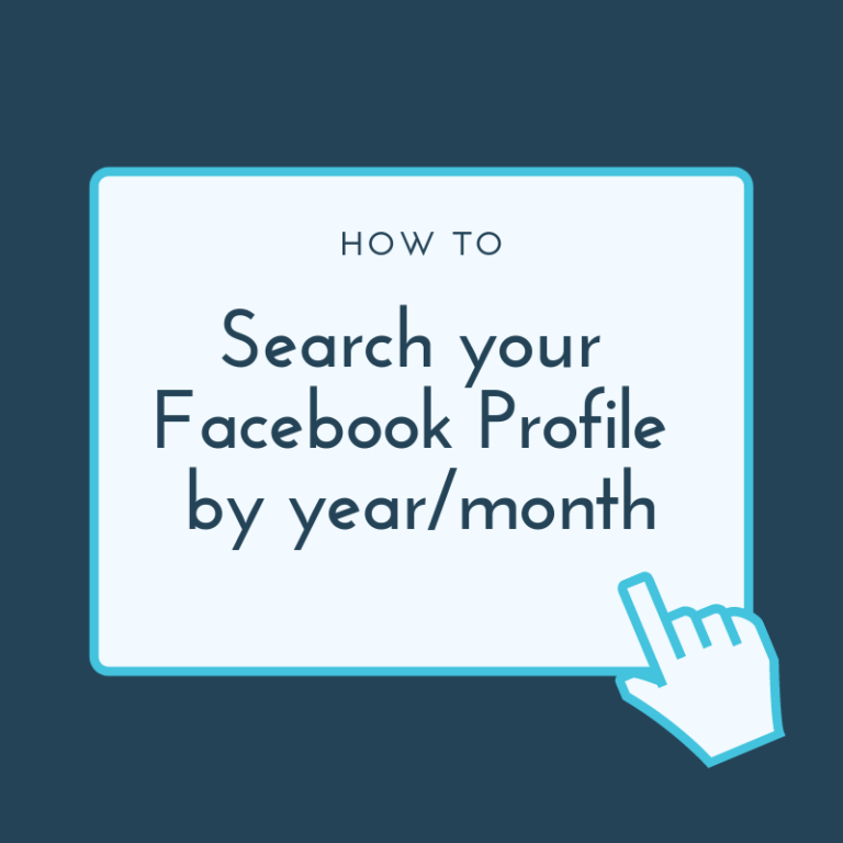 Search your Facebook Profile by Year/Month | No Reimer Reason